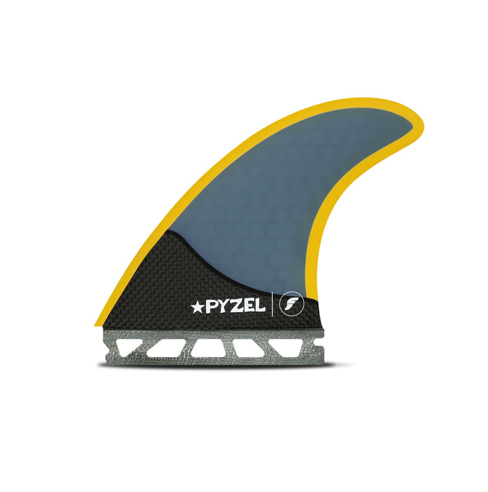 Futures Fins Pyzel Honeycomb-Carbon Thruster Fin Set Blue-Yellow L ...